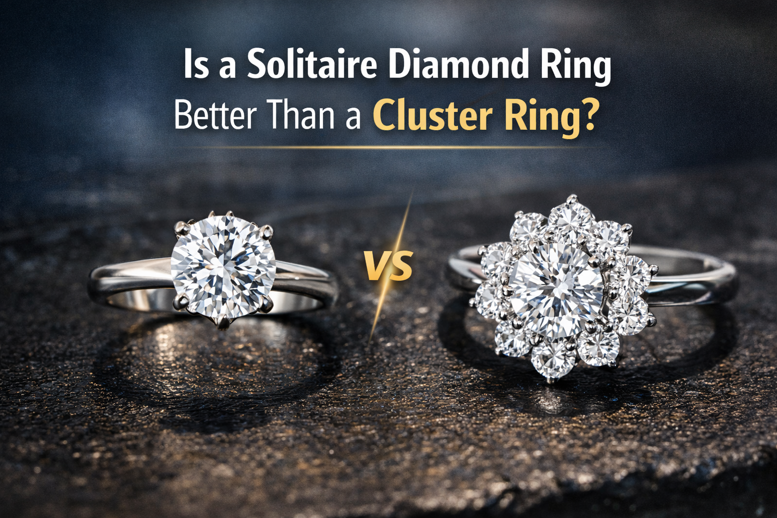 Is a Solitaire Diamond Ring Better Than a Cluster Ring? – SkyGem & Co.